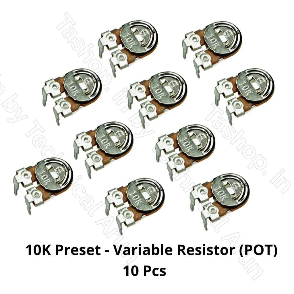 10K ohm Variable Resistor (Preset-Pot) - Tashop